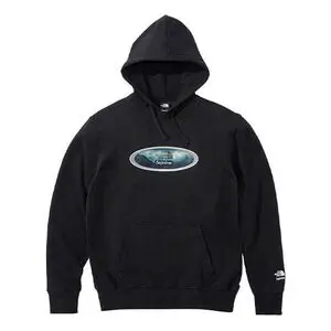 Supreme Supreme X The North Face Lenticular Mountains Hooded Sweatshirt Black/white