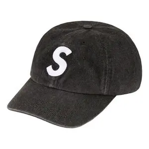Supreme Kevlar Denim S Logo 6-panel 'black White - Black/white