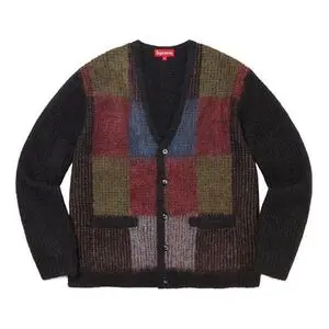 Supreme Brushed Grid Cardigan - Multi-color