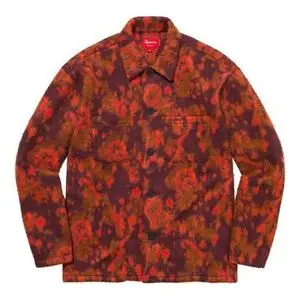 Supreme Paisley Fleece Shirt 'cooper - Copper