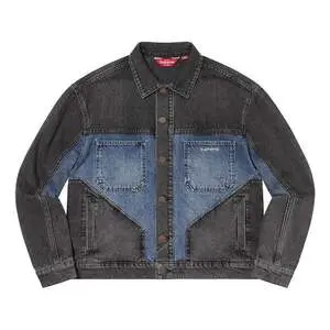 Supreme Paneled Denim Jacket - Blue/teal