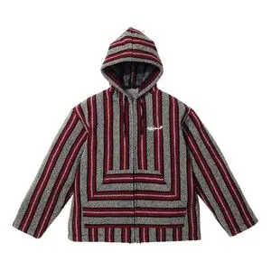 Supreme X Yohji Yamamoto Baja Jacket - Grey/burgundy