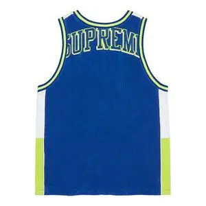 Supreme Terry Basketball Jersey 'blue Green