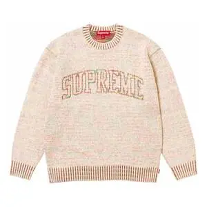 Supreme Contrast Arc Sweater - Beige