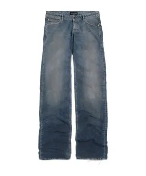 Balenciaga Fitted Low-waisted Jeans - Blue