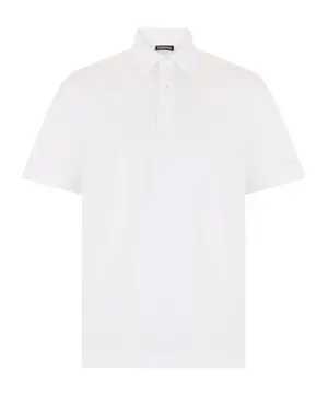 Zegna Short-sleeve Cotton Polo Shirt - White