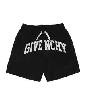 Givenchy Logo Drawstring Beach Shorts - Black