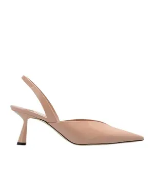 JIMMY CHOO Pointed-toe Slingback Pumps - Nude