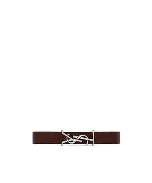 Saint Laurent Cassandre Logo Plaque Bracelet - Yellow