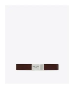 Saint Laurent Cassandre Logo Plaque Bracelet