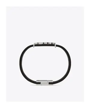 Saint Laurent Cassandre Logo Plaque Bracelet