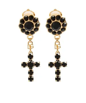 Dolce & Gabbana Dolce Gabbana Embellished Clip Earrings