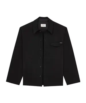 Saint Laurent Long-sleeved Shirt Jacket - Black