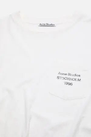 Acne Studios Logo T-shirt - Optical White