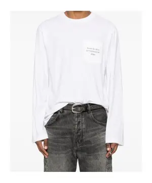 Acne Studios Logo T-shirt - Optical White