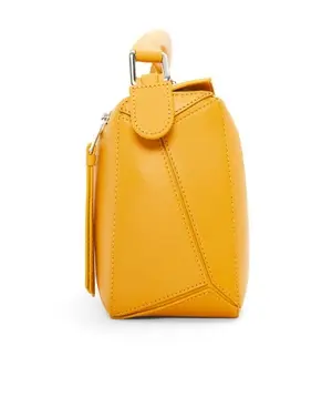 Loewe Small Puzzle Bag In Satin Calfskin - Yellow