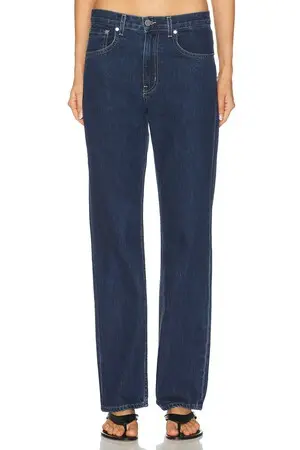 TWP Kent St Slim Straight Leg Denim - Dark Stone