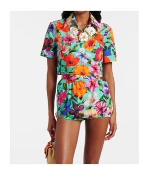 Dolce & Gabbana Floral Cotton Puffed Shorts