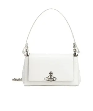 VIVIENNE WESTWOOD Embossed Shoulder Bag - White
