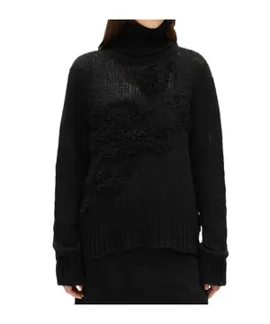 ANN DEMEULEMEESTER Fransina Turtleneck Sweater - Black