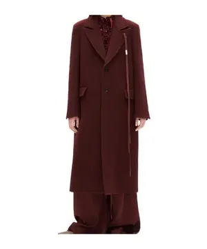 ANN DEMEULEMEESTER Aldina Coat - Reddish Brown