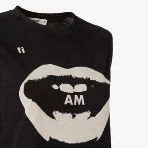 Fendi Jersey Top With Ti Amo Print