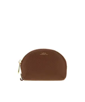 A.p.c. Zippered Key Case - Brown