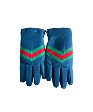 Gucci Webbing Striped Gloves