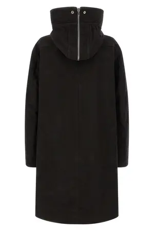Rick Owens Drawstring-hood Zipped Coat
