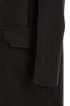 Rick Owens Drawstring-hood Zipped Coat