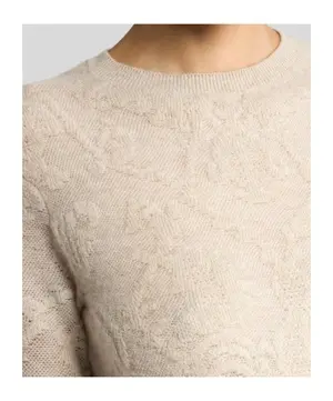 Etro Wool Jacquard Sweater With Placed Motif