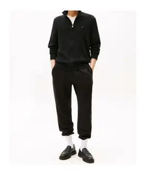 Tommy Hilfiger Embroidered-logo Zip-up Jumper