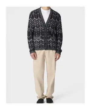 Missoni Chevron Ribbed-trim Cardigan