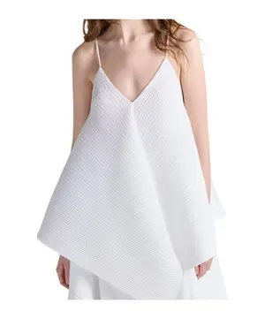 J.W.ANDERSON Pleated Handkerchief-hem Blouse