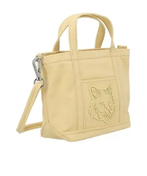 Maison Kitsuné Fox Head Embroidered Mini Tote Bag