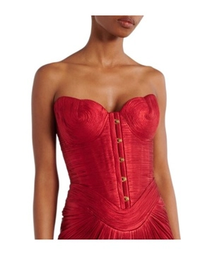 MARIA LUCIA HOHAN Kiera Silk Tulle Corset Gown