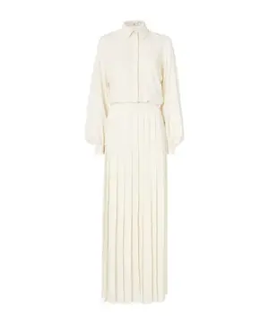 Fendi Ivory Silk Dress - White