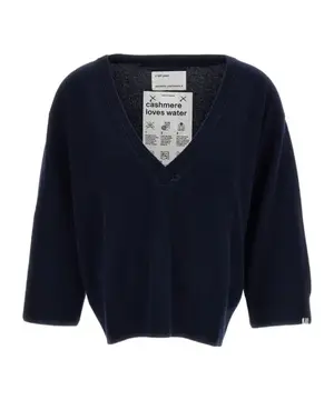 Extreme Cashmere V-neck Long-sleeve Jumper - Blue