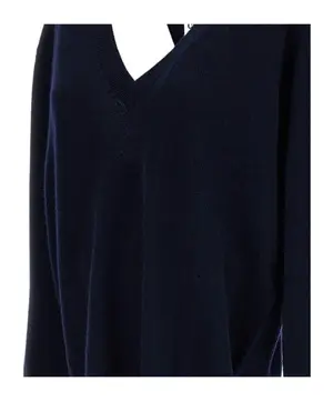 Extreme Cashmere Long-sleeved V-neck Jumper - Blue