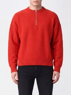 Extreme Cashmere Oversized Zip Knitted Sweater - Red