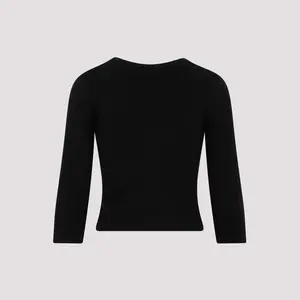 Prada Cotton Ribbed Knit Sweater