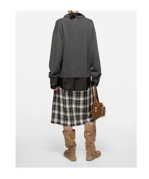 Acne Studios Plaid Midi Skirt