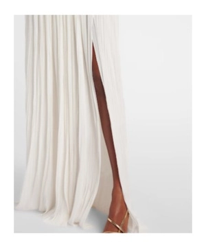 MARIA LUCIA HOHAN Sharon Off-shoulder Silk Gown