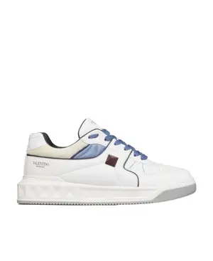 Valentino Garavani One Stud Lace-up Sneakers - White