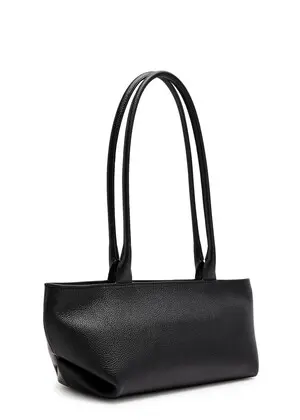 DEMELLIER Grained Leather Shoulder Bag - Black
