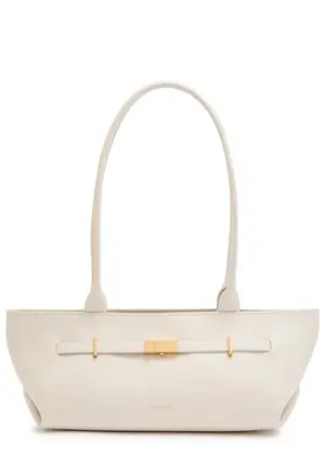 DEMELLIER Grained Leather Shoulder Bag - White