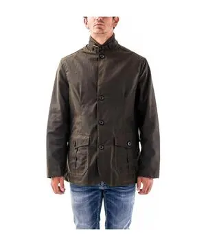 Barbour Wax Coated High-neck Jacket - Black