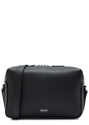 TOM FORD Grained Leather Camera Bag - Black