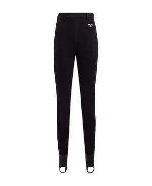 Prada Stretch Flannel High Waist Stirrup Pants