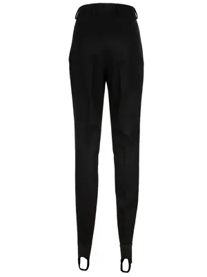 Prada Stretch Flannel High Waist Stirrup Pants